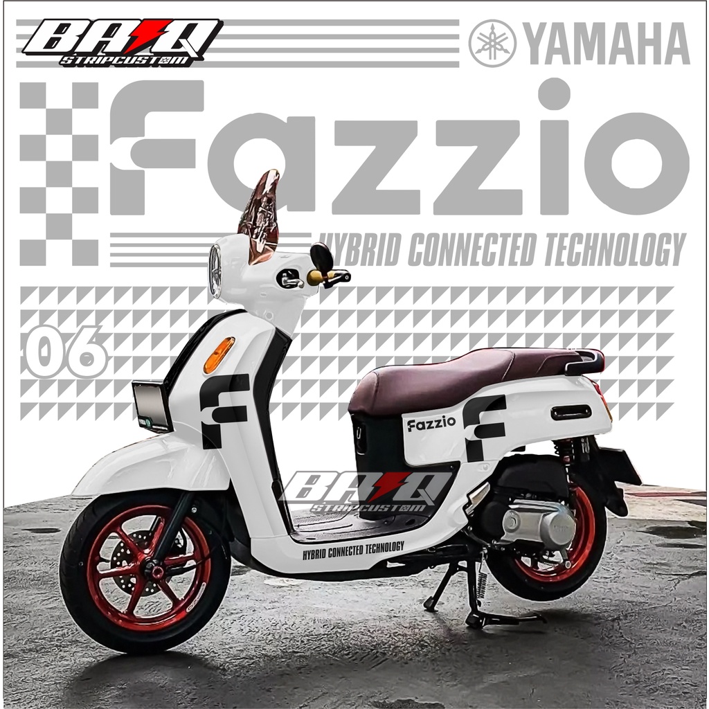 Jual Decal Stiker Yamaha Fazzio Fullbody Motif TECHNO 06 | Shopee Indonesia