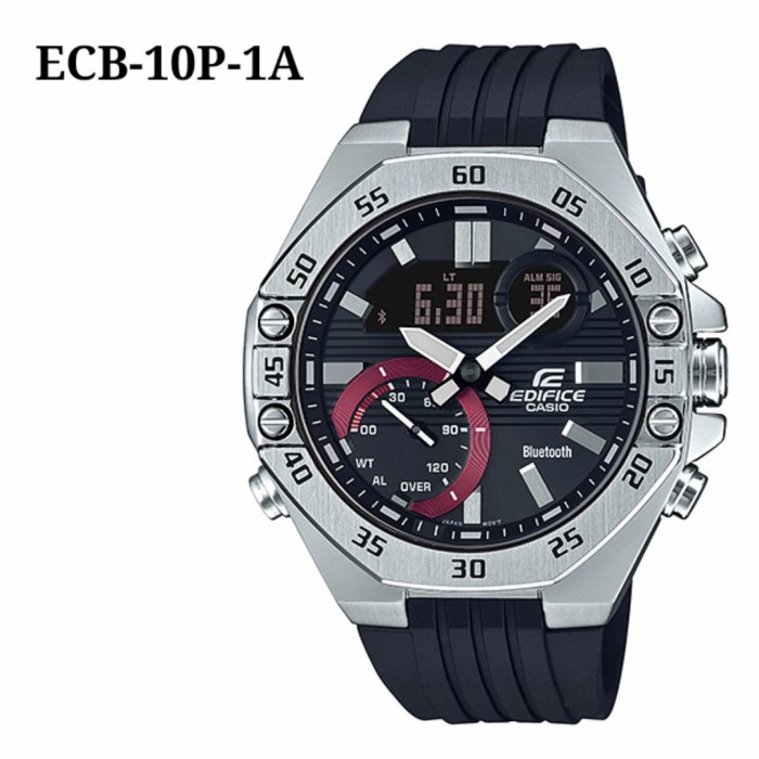 Jual Jam Tangan Pria Merk Edifice All Stainless FullSet Tipe : ECB-10P ...