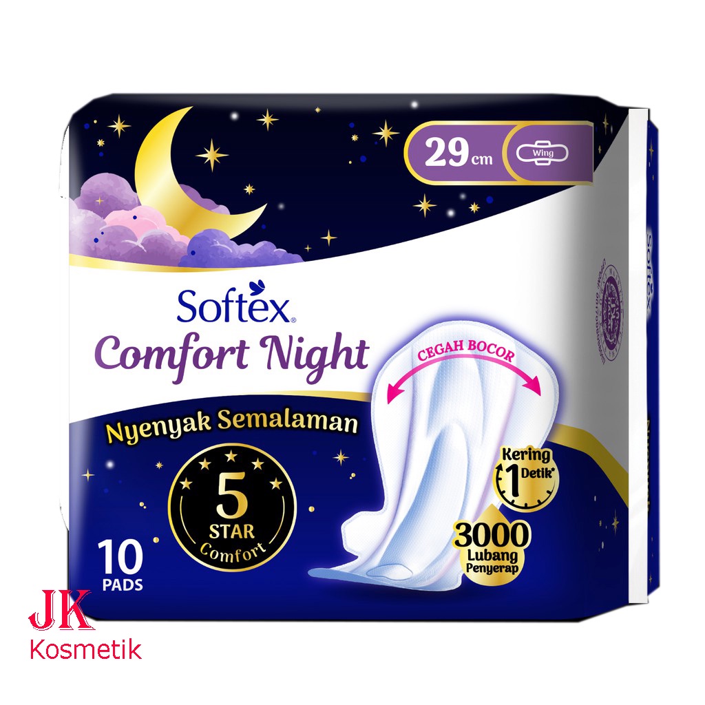 Jual Softex Comfort Night 29 cm / 36 cm - Pembalut | Shopee Indonesia