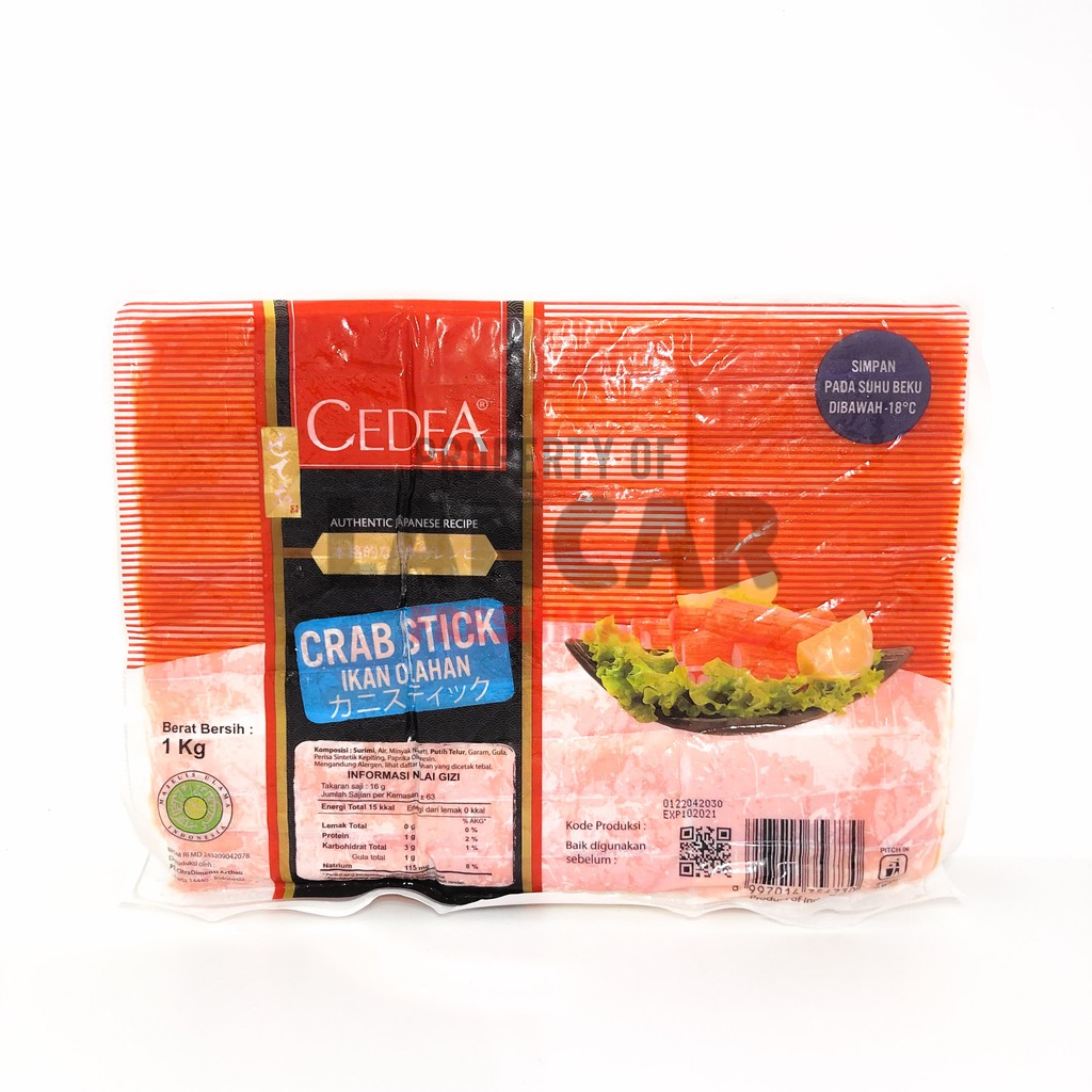 Jual CEDEA CRAB STICK 250GR - 1KG | Shopee Indonesia