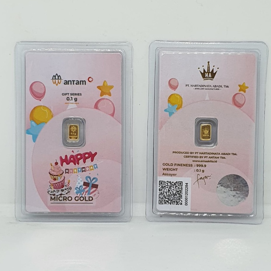 Jual Hampers HAPPY BIRTHDAY SERIES Minigold PREMIUM MICROGOLD 0.1GR 0 ...