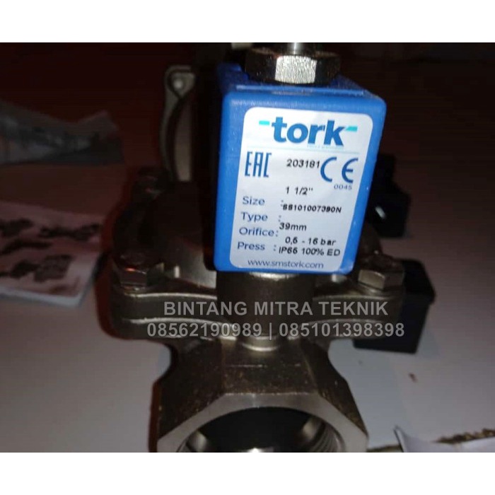 Jual SOLENOID VALVE TORK STAINLESS STEEL 1 1/2" | Shopee Indonesia
