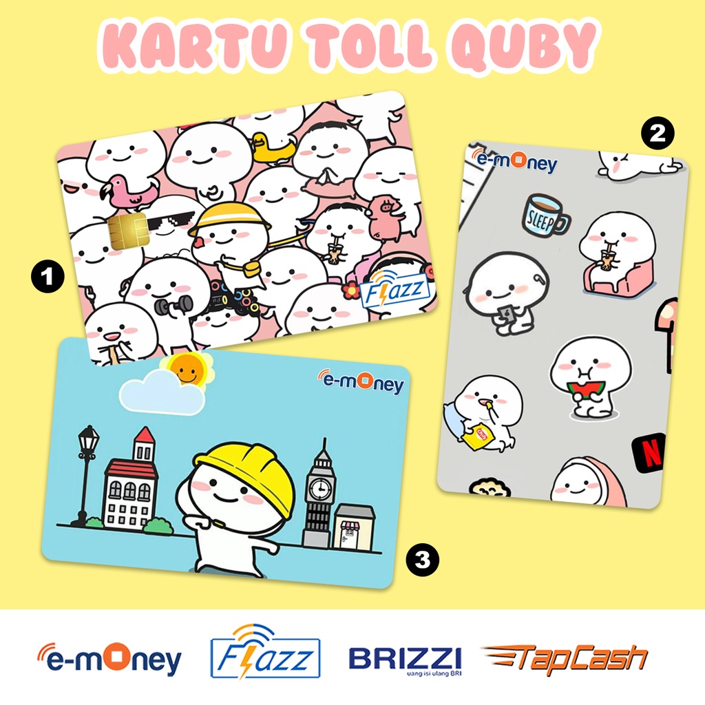Jual Kartu EToll Emoney Flazz Gen2 Brizzi Tapcash Lucu Custom Pentol ...