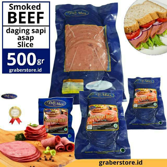 Jual Enaakkk!!! Smoked Beef Daging Sapi Asap Delimax 500GR | Shopee ...