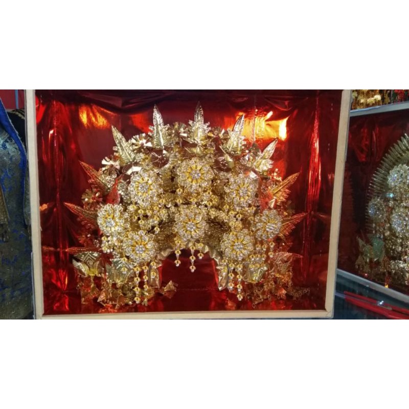 Jual Sunting penganten Minang original model tulip mansi daun gold dan ...