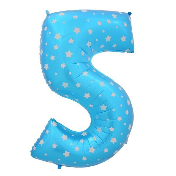 Jual BALON ANGKA BIRU MOTIF 40CM / BALON FOIL ANGKA 40CM | Shopee Indonesia