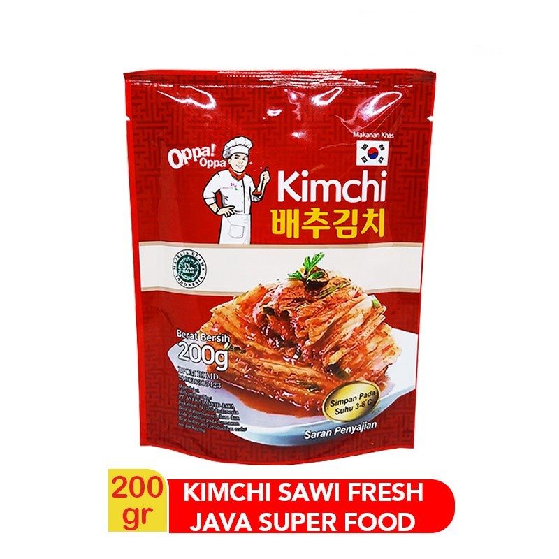 Jual Oppa Kimchi Sawi Korea Fresh 200g Java Super Food | Shopee Indonesia