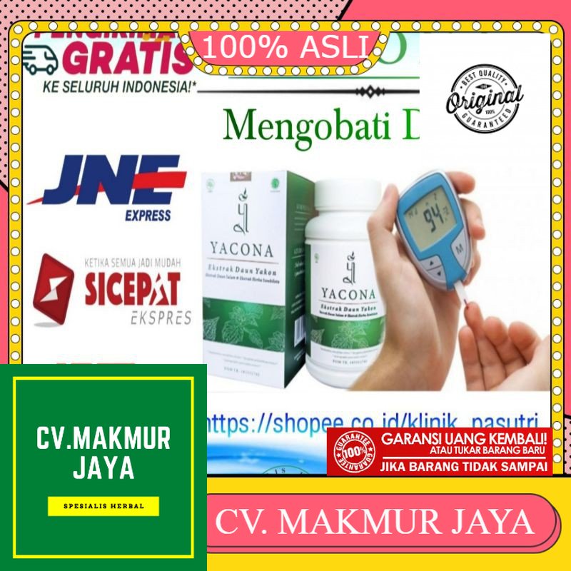 Jual 100% ORIGINAL Yacona Asli Obat Herbal Diabetes 100% Original ...