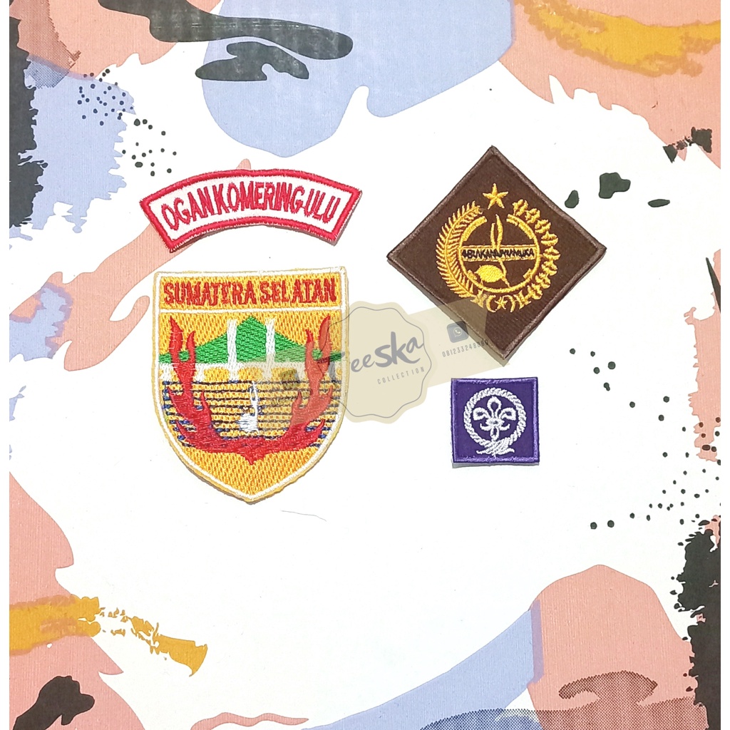 Jual Set Atribut Seragam Pramuka Logo Tunas Kelapa dan Wosm, Logo ...