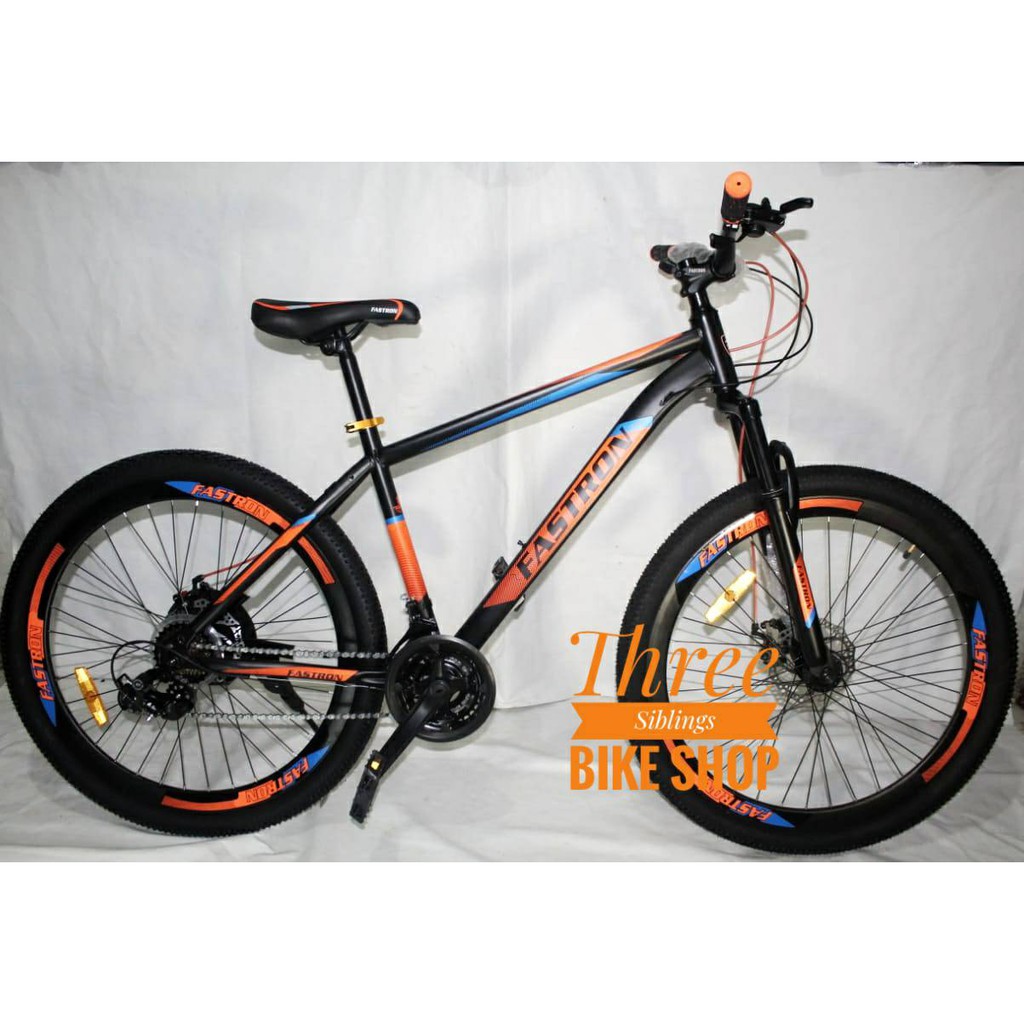 Jual SEPEDA MTB FASTRON 27.5 INCH Warna Biru Orange | Shopee Indonesia