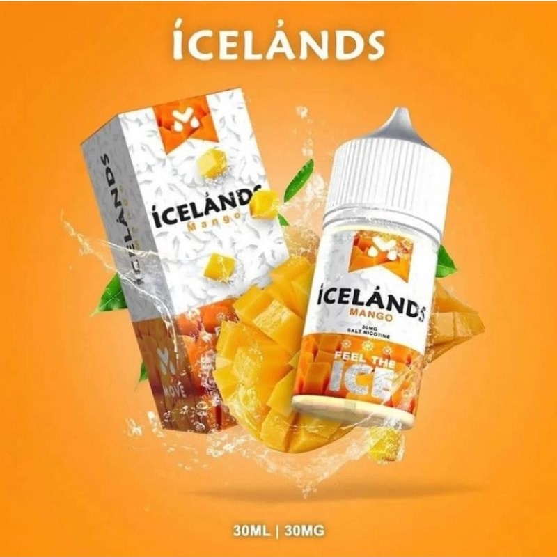 Jual ICELANDS MANGO ICE BY MOVE JUICE ICE LANDS SALT NIC 30MG 30ML ...