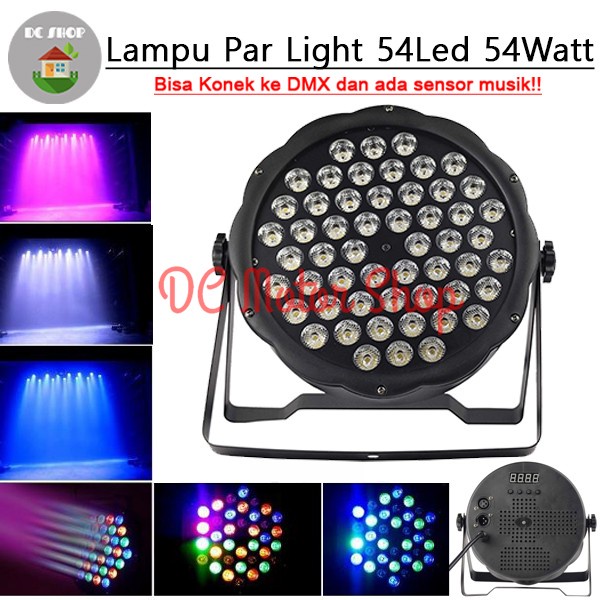 Jual Par Light 54 LED RGB Mini Flat Stage /Lampu Panggung /LED PAR 54W ...