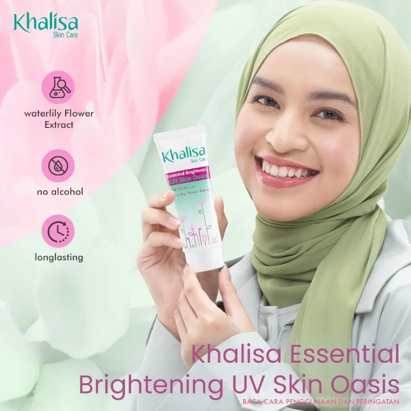 Jual KHALISA Sunscreen Essential Brightening UV SKIN OASIS SPF 50 PA ...