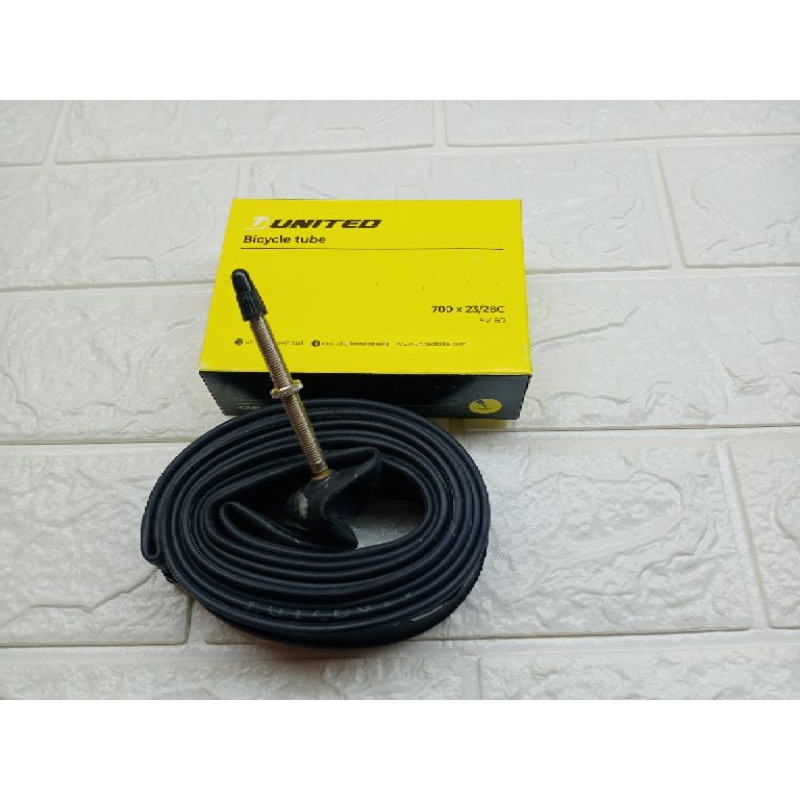 Jual BAN DALAM SEPEDA UNITED UKURAN 700 x 23/28C FV 60mm PENTIL KECIL | Shopee Indonesia