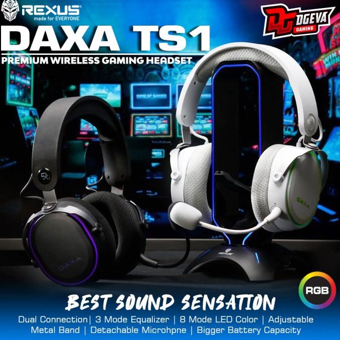 Jual Rexus Daxa Ts1 Wireless Gaming Headset With Equalizer Termurah ...