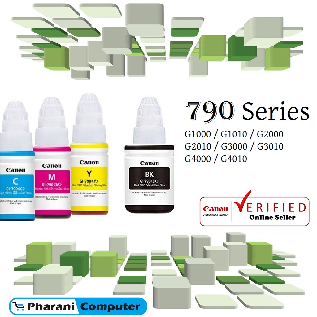 Jual Tinta Canon 790 / GI 790 / GI790 for Canon G1010 G2010 G3010 G4010 ...