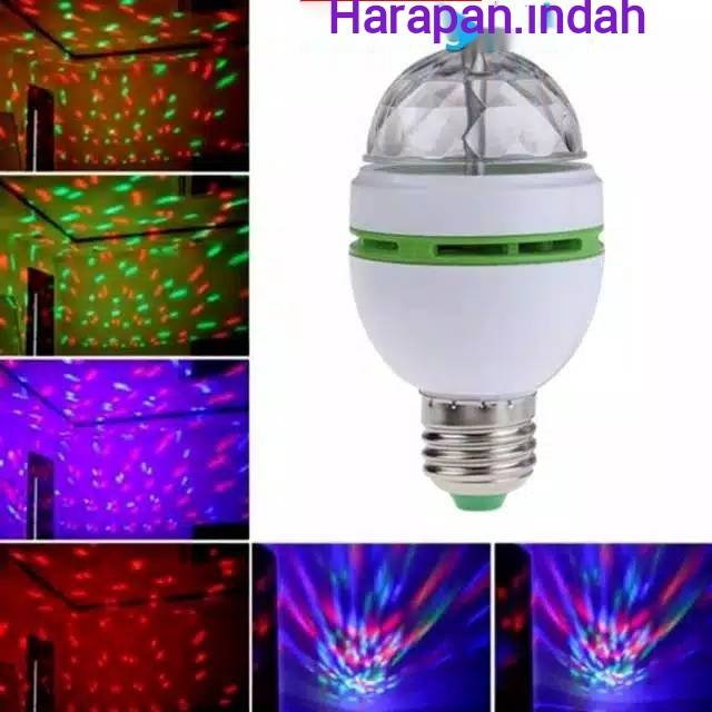 Jual lampu disco rotasi full color / lampu disco rgb | Shopee Indonesia