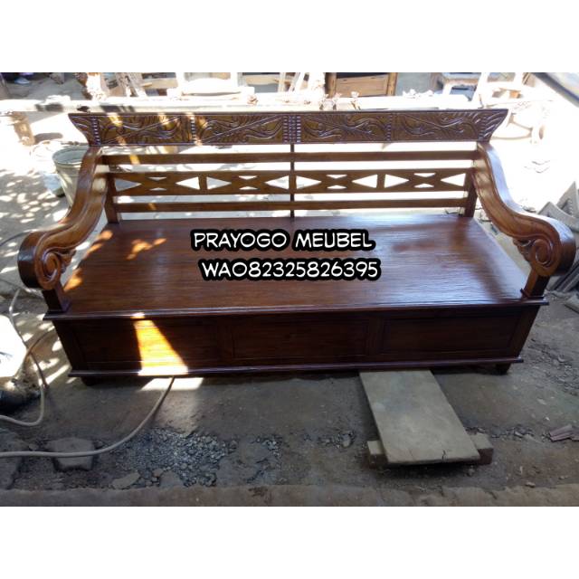 Jual Kursi risban jawa kuno - bangku bale bale risban jati jawa ...