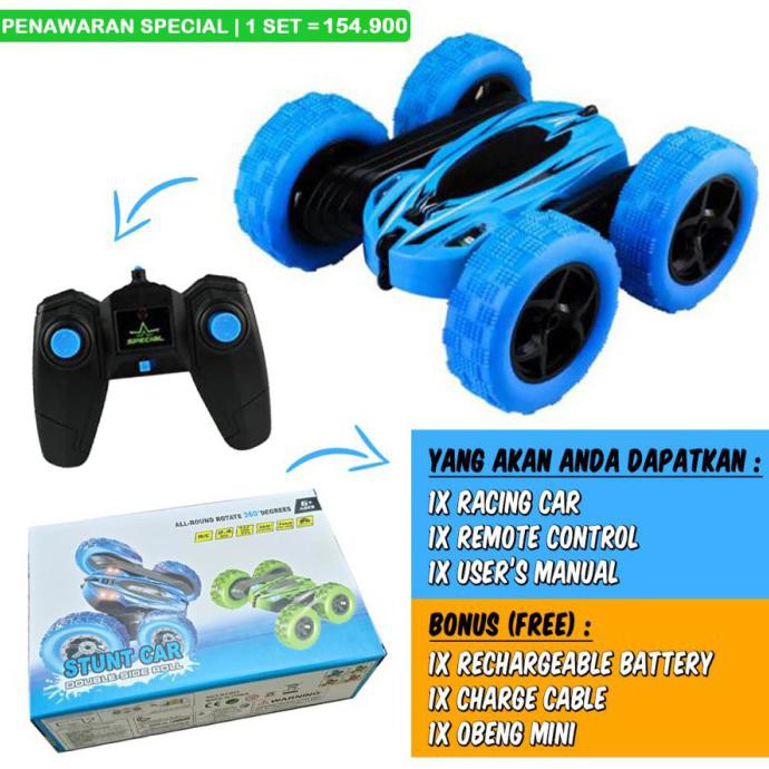 Jual Remote Control BRC Stunt Buggy Car 360 Degree Flip 2.4G - Blue ...