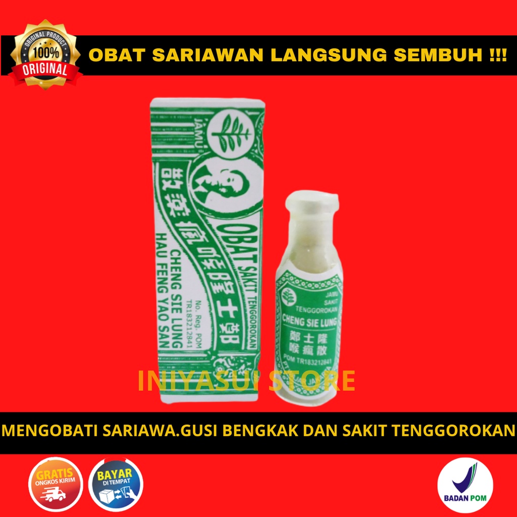 Jual Obat sariawan Sakit Tenggorokan Dan Gusi Bengkak Cheng Sie Lung ...