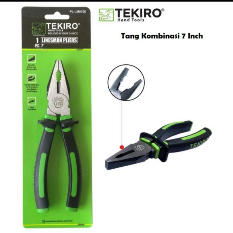 Jual Tang Kombinasi 7 Inch Tang Tekiro Tang Combinasi Linesman Pliers 7 ...