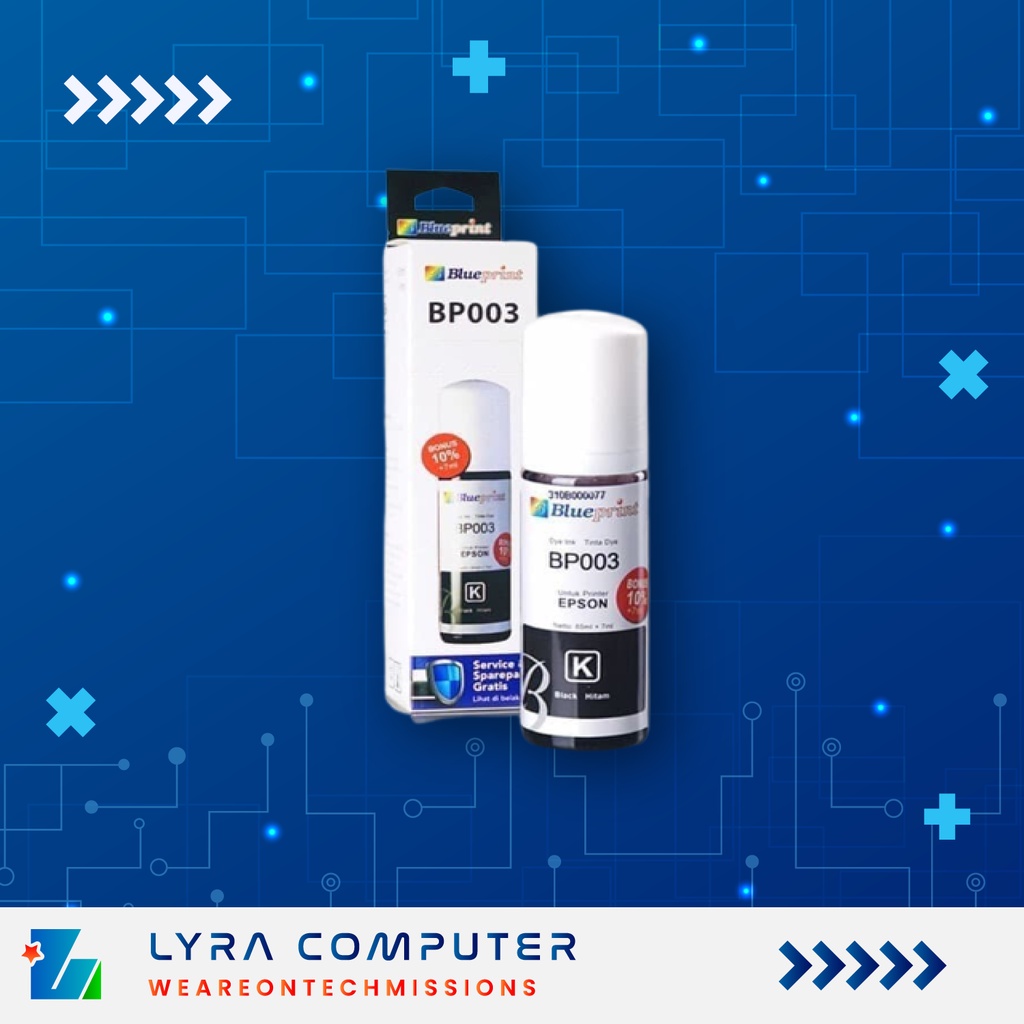 Jual TINTA EPSON BLUEPRINT 003 FOR PRINTER EPSON L1110 L3110 L3150 72 ...