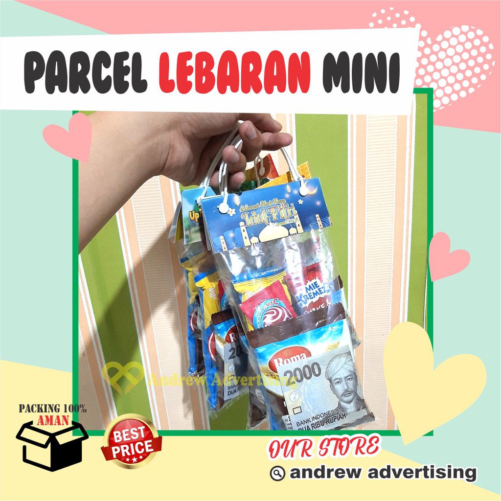 Jual Label Parcel Lebaran Mini / Hamper Lebaran Mini / Label Snack Uang ...