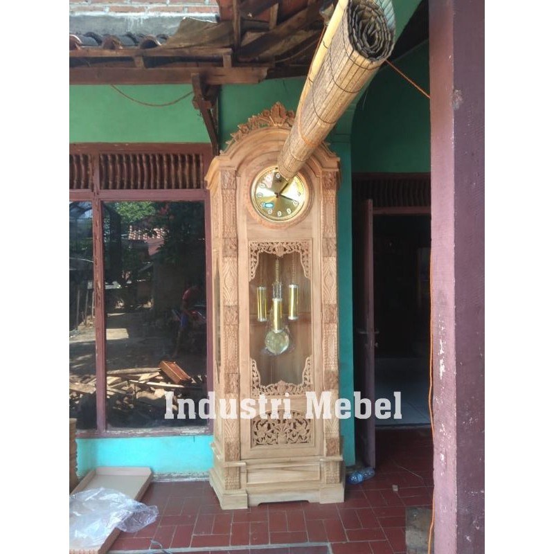 Jual Almari Jam Hias Jati Jepara Ukiran Gebyok - Lemari Jam Mentah ...