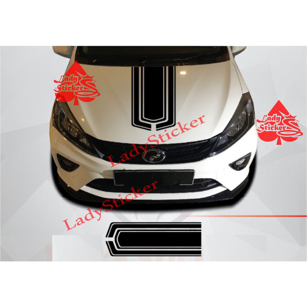 Jual STICKER KAP MOBIL ERTIGA AVANZA XENIA STIKER KAP MESIN TOYOTA ...
