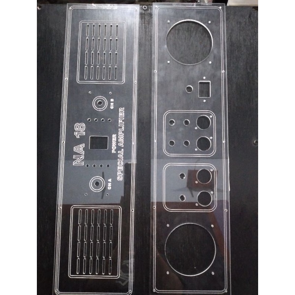 Jual Akrilik custom panel power acrylic NA 18 special power amplifier ...