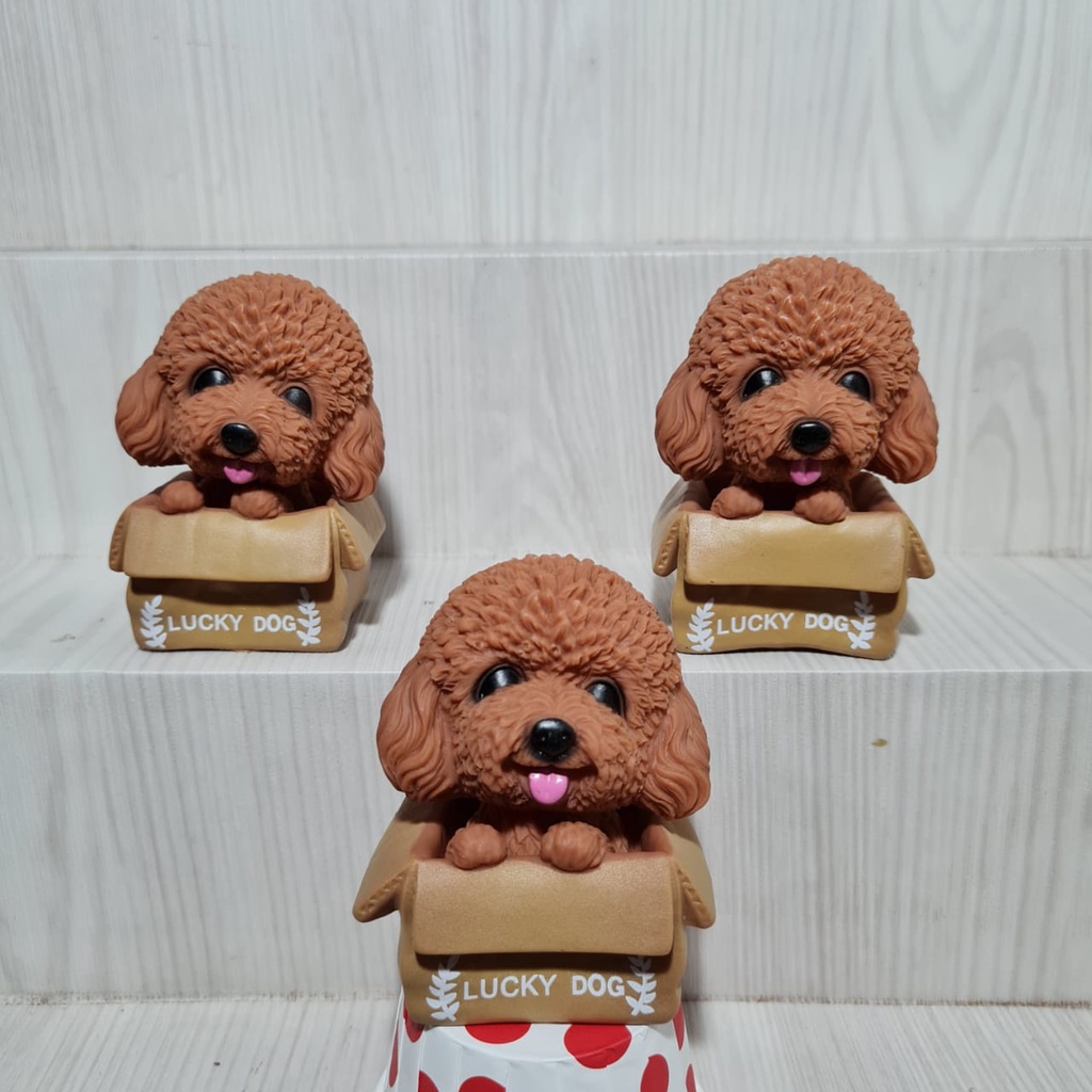Jual Cake Topper HBD lucky dog brown, per 2 pcs | Shopee Indonesia