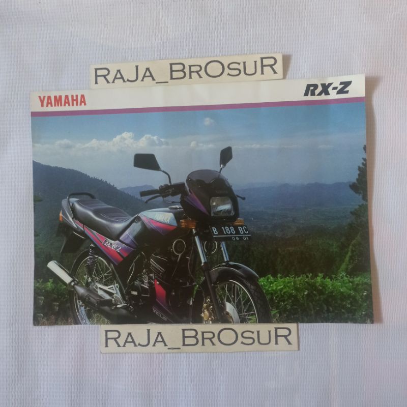 Jual Poster brosur katalog flyer jadul lawas Yamaha RXZ/RX Z 6speed ...