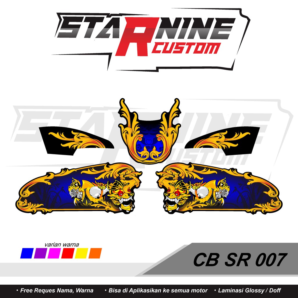 Jual Striping cb batik gatot kaca siker cb batik wayang sticker cb ...
