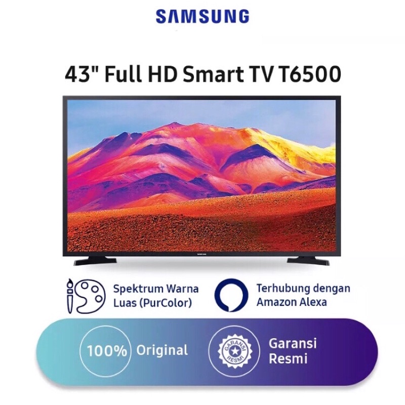Jual TV Samsung LED 43 Inch Smart TV T6500 Full HD - UA43T6500 Garansi Resmi | Shopee Indonesia