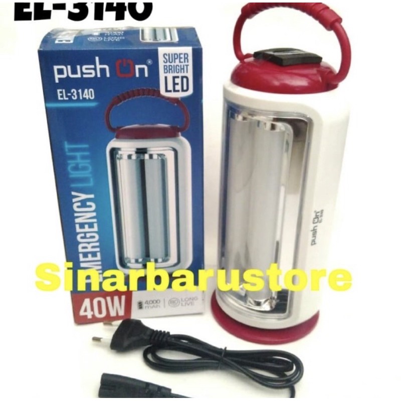 Jual Lampu Emergency/Darurat Cas/Charger LED "Push On" EL-3140 - 40 ...