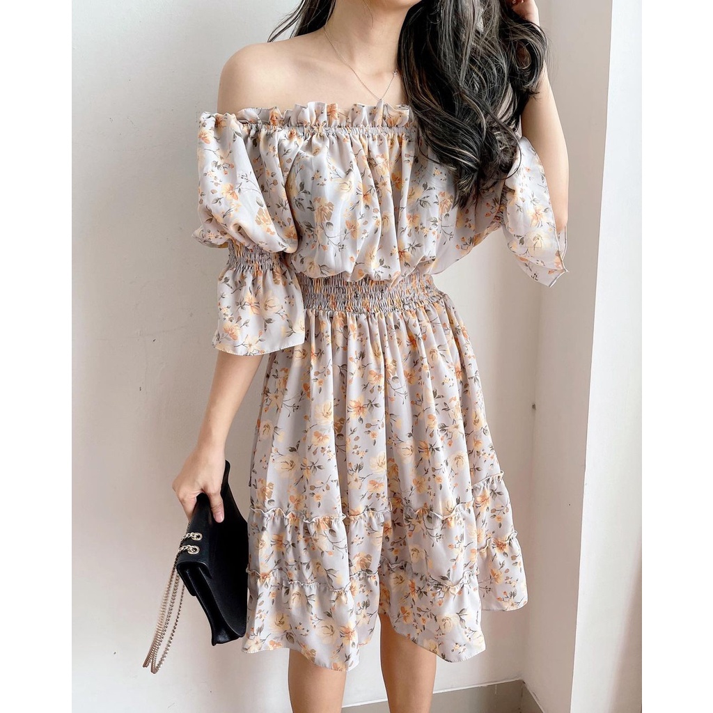 Jual LOVIND Dress Bunga Suzy 8744 | Shopee Indonesia
