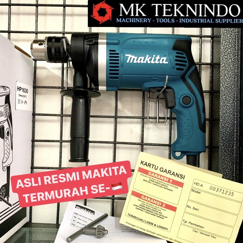 Jual MAKITA HP1630 MESIN BOR TEMBOK KAYU BESI ROTARY HAMMER DRILL HP 1630 | Shopee Indonesia