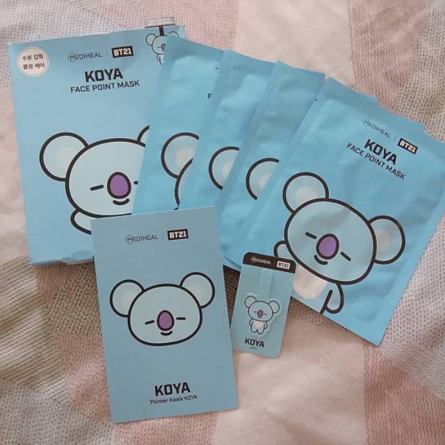 Jual [SHARING] READY BT21 / BTS FACE POINT MASK - ORIGINAL MEDIHEAL ...