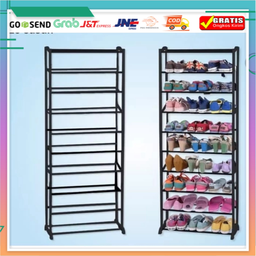Jual Rak Sepatu Amazing Shoes Rack Rak Sepatu 10 Susun - Original Resmi ...