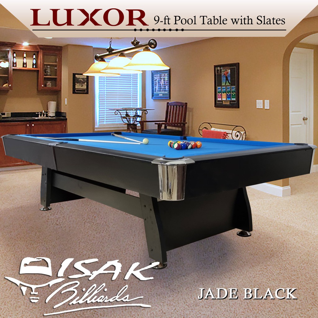 Jual Luxor Black 9 ft Pool Table | Batu Slate Meja Billiard Biliar 9ft ...