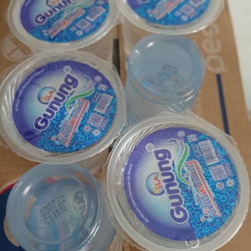 Jual air mineral gelas cap gunung 240ml per karton 1 dus per dus isi 48 ...