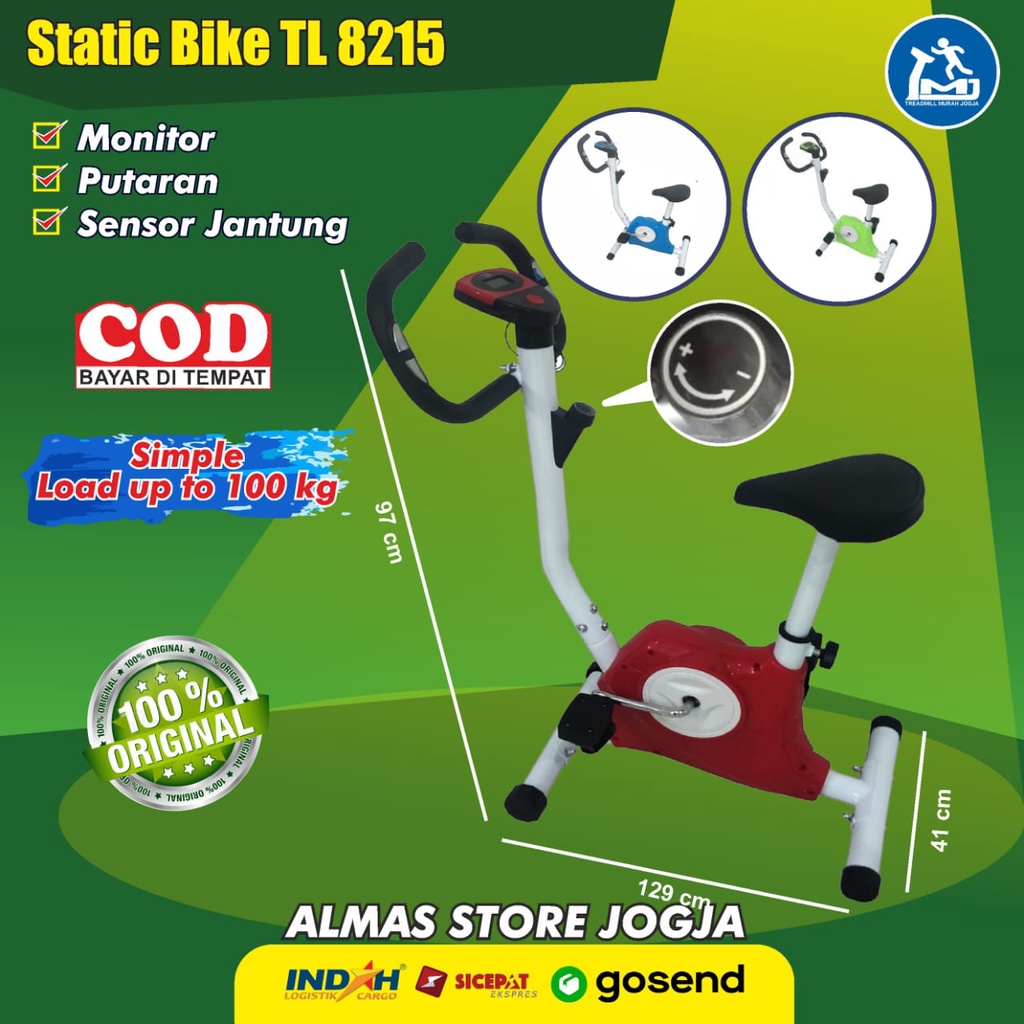 Jual Sepeda Statis Static Mini Bike Belt Sepedah Olahraga Gym Alat ...