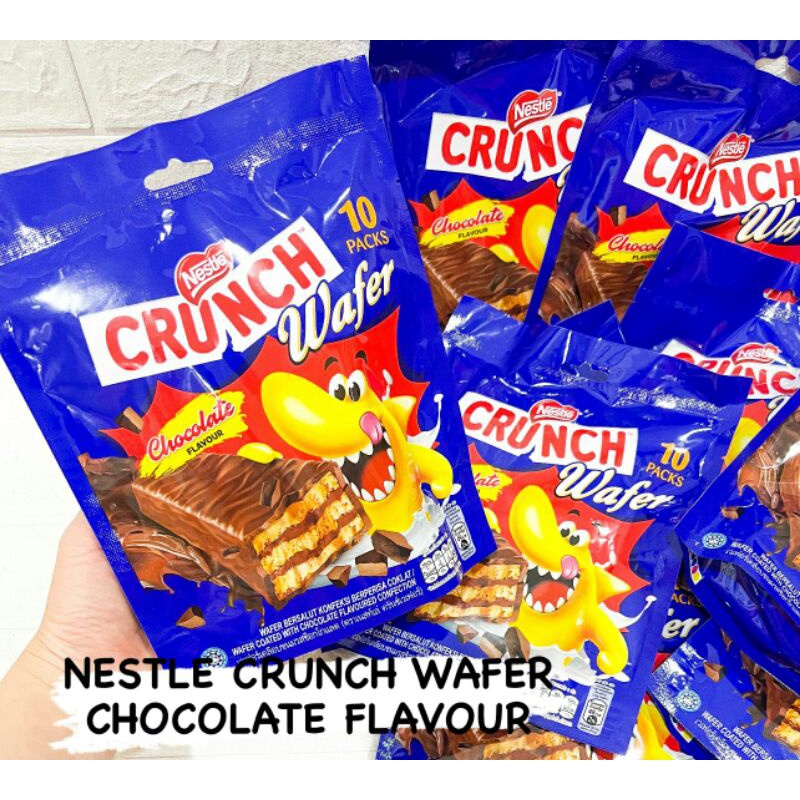 Jual NEW NESTLE CRUNCH WAFER CHOCOLATE ISI10 pcs dan 24 pcs x 11.1 gr ...