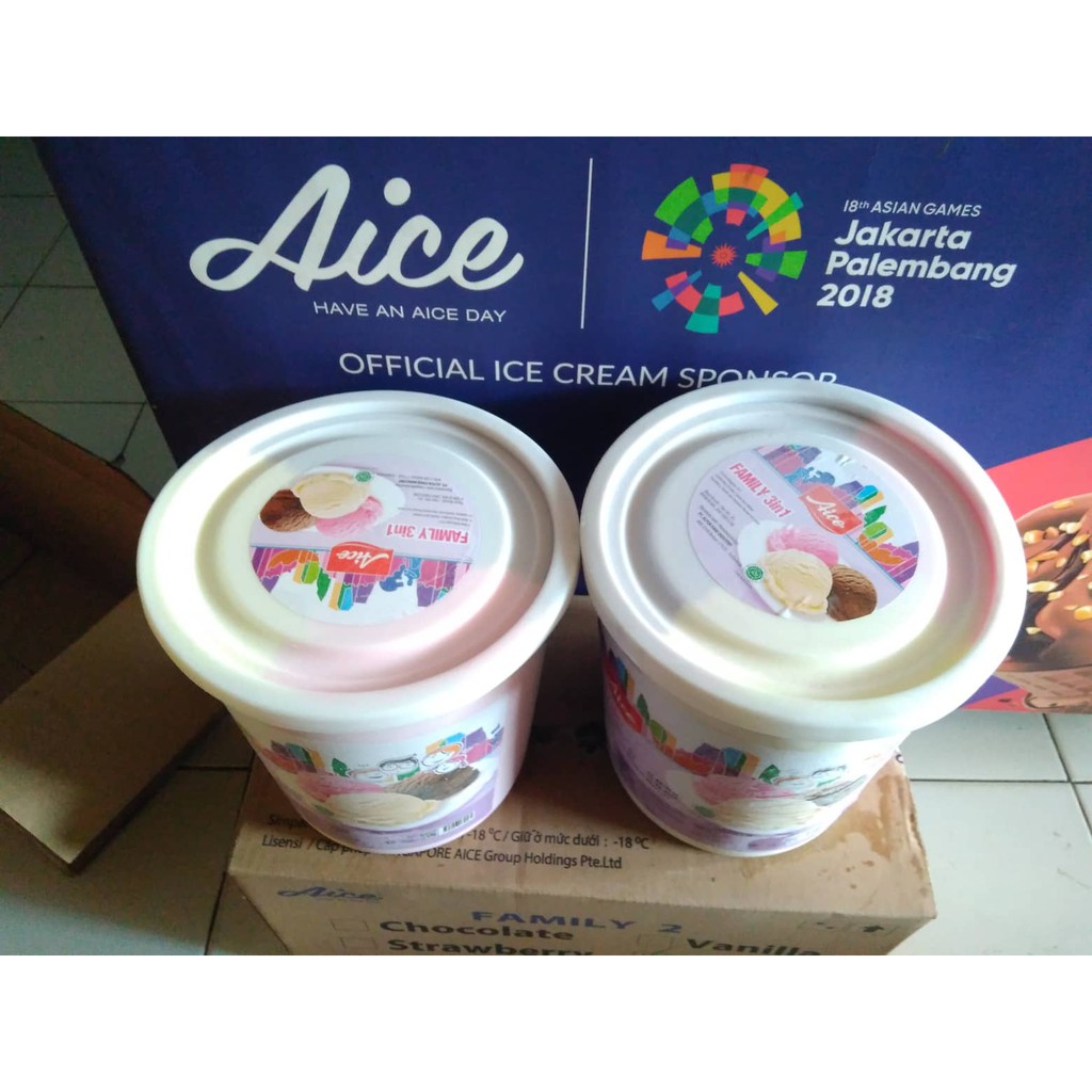 Jual Aice Family 3 in 1 - kemasan ember 8 liter | Shopee Indonesia