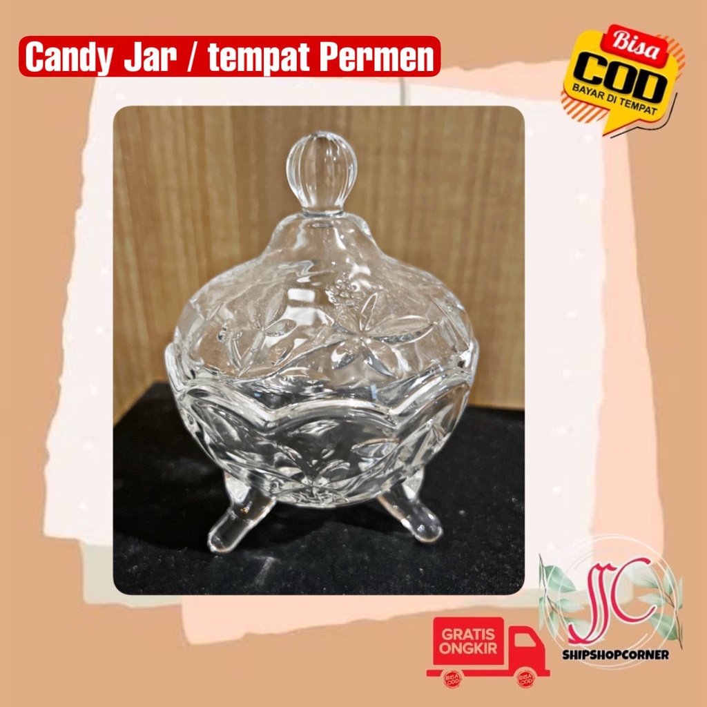 Jual Toples permen kaca / Candy jar /souvenir | Shopee Indonesia