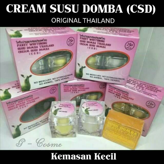 Jual PAKET CREAM SUSU DOMBA - CSD ORIGINAL THAILAND 100% - KEMASAN ...