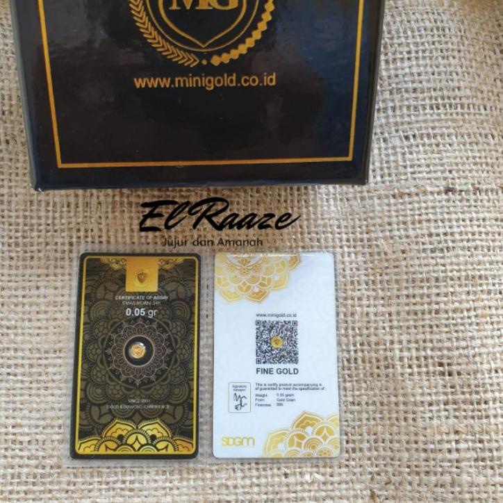 Jual MINI GOLD 0.05 gram. Logam mulia 24k SARANA MENABUNG EMAS GARANSI ...