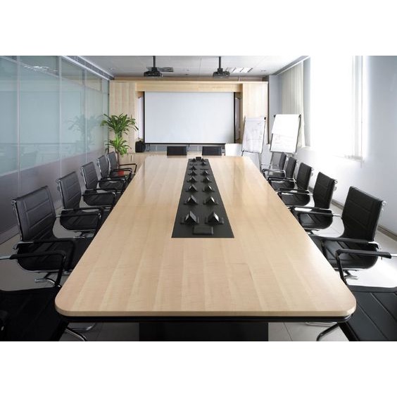 Jual Meja Meeting 480*120*75, 17 Colokan Kabel, Berkualitas | Shopee ...