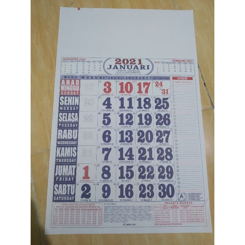 Jual kalender 1 bulanan | Shopee Indonesia