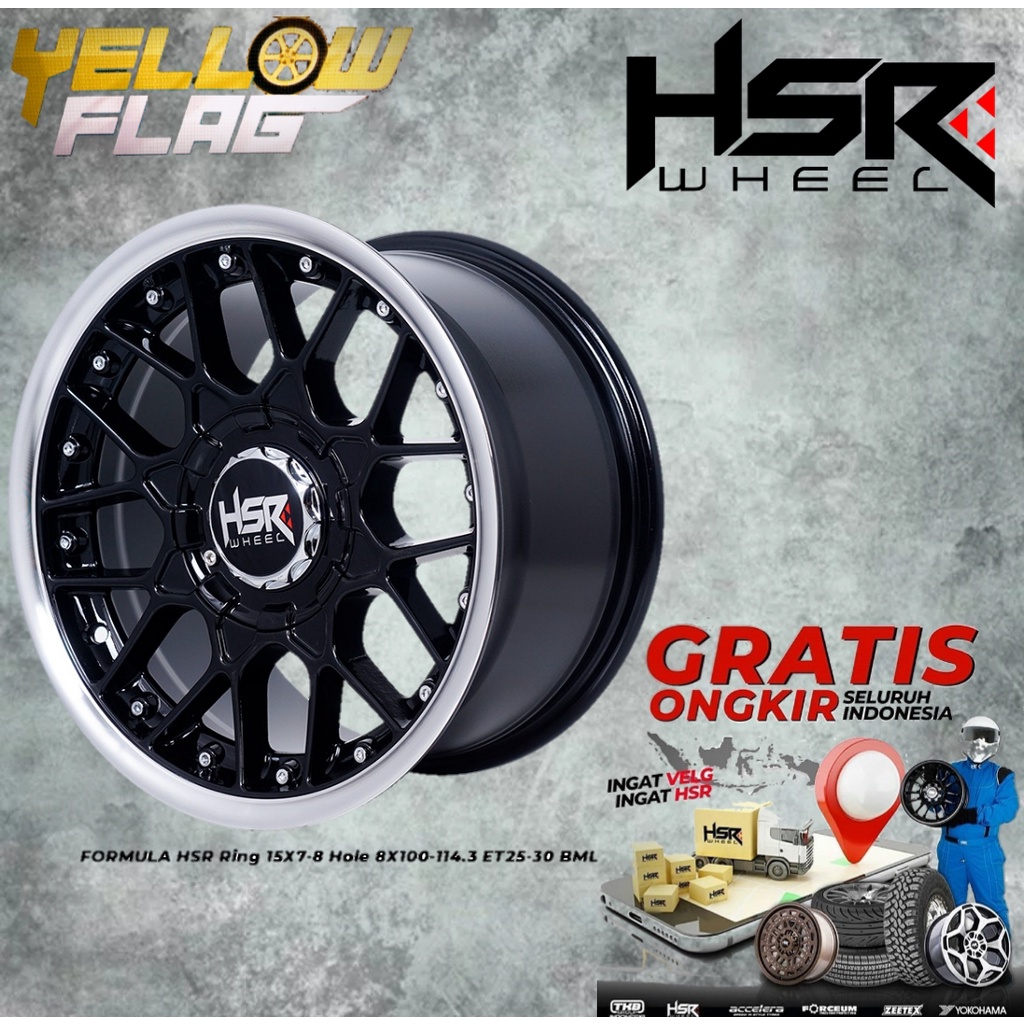 Jual Velg Mobil Ring 15x7/8 - Hsr Formula Ring 15 velg Mobil Brio ...